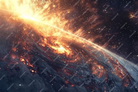 The Effects Of Cosmic Rays Premium Ai Generated Image