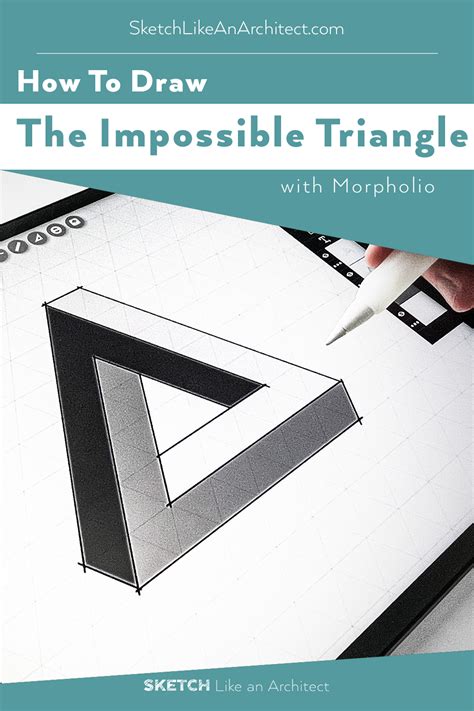 How To Draw The Impossible Triangle Draw Along Video For Beginners Sketch Like An Architect