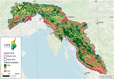 Update Of The Habitat Suitability Model Life Lynx