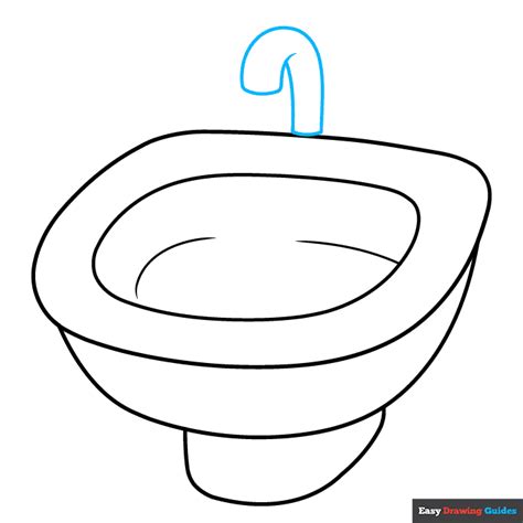 How To Draw A Sink Really Easy Drawing Tutorial
