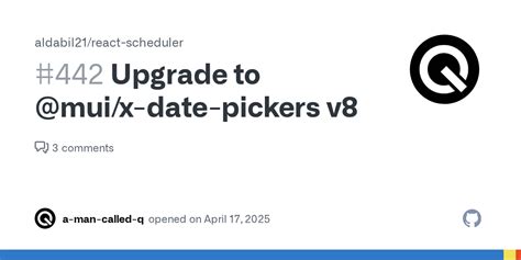 Upgrade To Mui X Date Pickers V8 · Issue 442 · Aldabil21 React Scheduler · Github