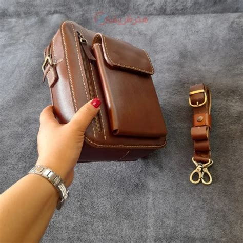 خرید و قیمت کیف دوشی مردانه چرم طبیعی هنرظریف