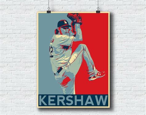 Clayton Kershaw Poster Printable Wall Art By Splendidprintables