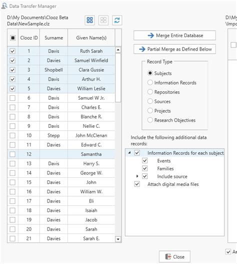 external file interfaces