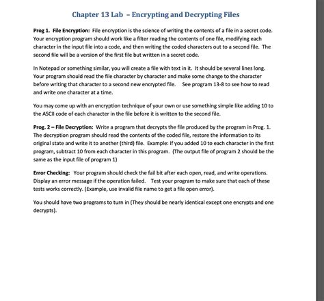 Solved Chapter 13 ﻿lab ﻿encrypting And Decrypting