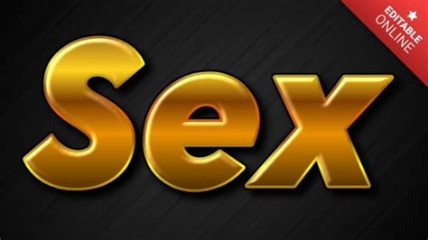 Sex Gold Style Text Effect Generator