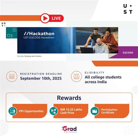 Ustd3code2025 Hackathon Techchallenge Innovation Careeropportunities Gradpartners