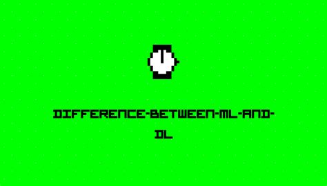 Difference Between Ml And Dl Stories Hackernoon