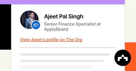 Ajeet Pal Singh Senior Finance Specialist At Applyboard The Org