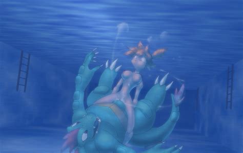 Rule 34 Cowgirl Position Female Feraligatr Human Kasumi Pokemon