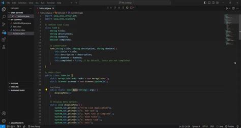 codingsamurai javaprogramming internship todolist commandlineapp… satyapriya puramsetti