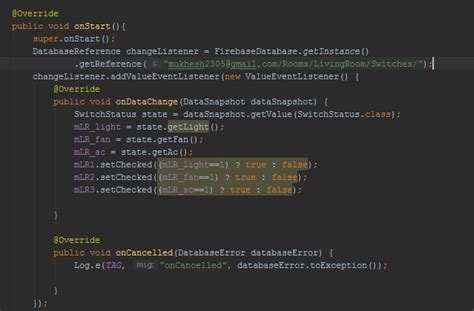 Update Toggle Switch State In Android Ui According To Firebase Data