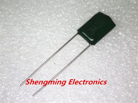 500pcs 2A473J 100V 0.047UF 47nF Polyester Film Capacitor 2A473 | eBay