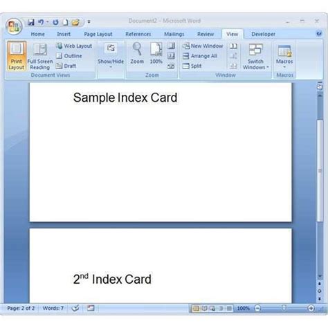 58 Adding Microsoft Word 5X8 Index Card Template In Word By Microsoft Word 5X8 Index Card