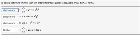 Solved 5 Points Determine Whether Each First Order