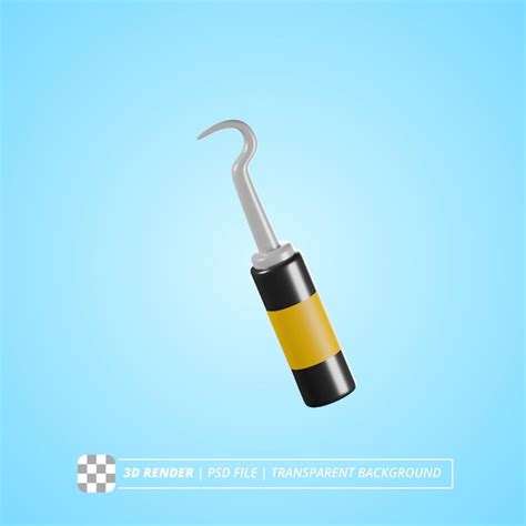 Premium Psd Dental Scaller Icon 3d Render Isolated Images