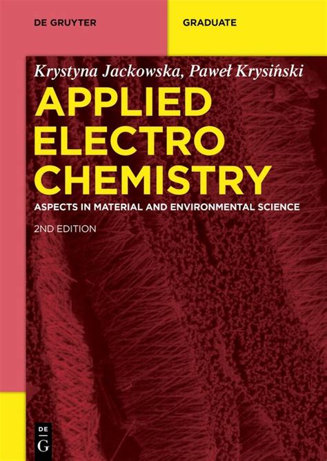 De Gruyter Textbook Applied Electrochemistry 9783111160344 Krystyna Jackowska Bol