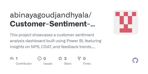 Github Abinayagoudjandhyalacustomer Sentiment Analysis Dashboard