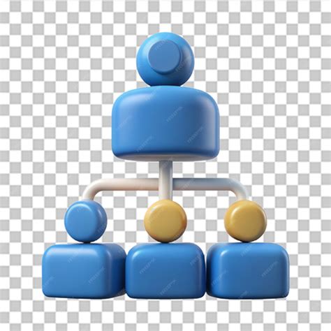 3d Set Of Hierarchy Icon Isolated On White Background Enterprise