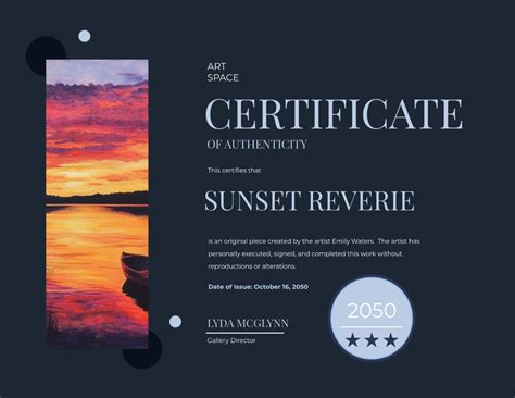 Free Printable Authenticity Certificate Templates To Customize Online