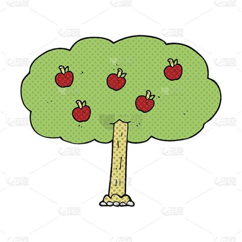 卡通苹果树
