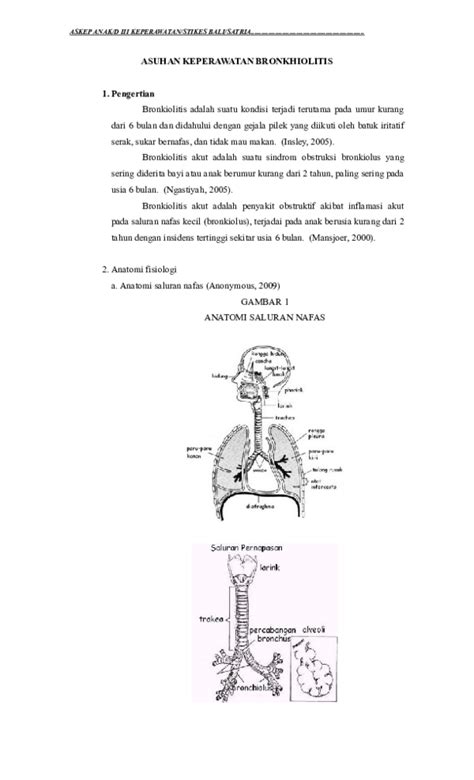 Doc Asuhan Keperawatan Bronkhiolitis