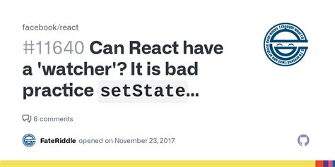 Can React Have A Watcher It Is Bad Practice `setstate` Inside