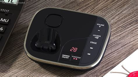 자동 응답기가 포함된 무선 Dect 전화기 3d 모델 59 3ds Blend C4d Fbx Max Ma Lxo Obj Free3d