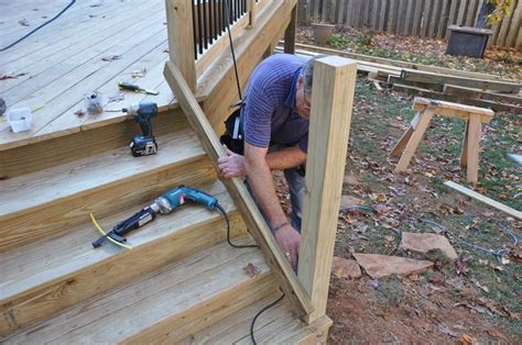 Deck Stair Railing Deck Stairs Diy Stairs