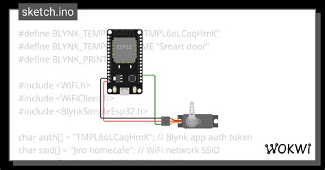Blynk Servo Copy Wokwi Esp32 Stm32 Arduino Simulator
