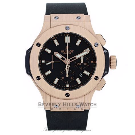 Hublot Big Bang Evolution 44mm 18k Rose Gold Black Dial Chronograph