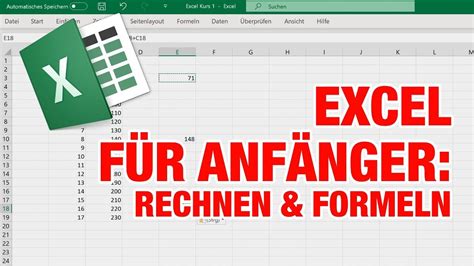 Excel Grundlagen Teil 2 Grundrechenarten Formeln Kopieren Funktionen Artofit