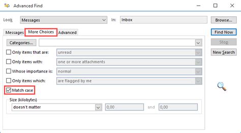 Case Sensitive Searches In Outlook Msoutlook Info