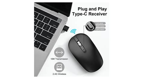 Cimetech Type C Wireless Mouse Silent Portable