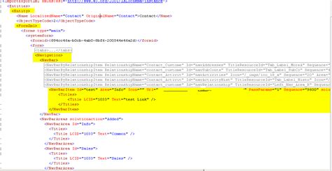 crm musings adding navigation link in crm 2011 form an update if doing in xml