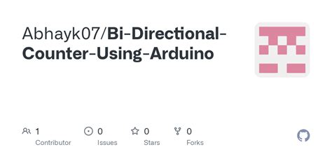 github abhayk07 bi directional counter using arduino