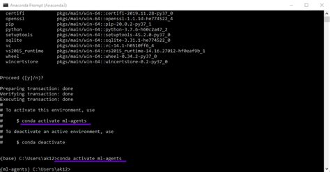 Ml Agents Python Setup With Anaconda — Immersive Limit