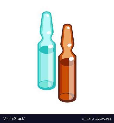 Vaccine Ampoules Icon Royalty Free Vector Image