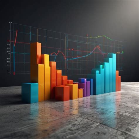 Statistics Graph 3d Icon Growing Bars Columns Premium Ai Generated Image