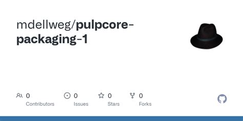 Github Mdellwegpulpcore Packaging 1
