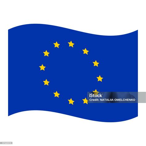유럽 연합 깃발입니다 Eu 국기 벡터 비행 국가 관광명소에 대한 스톡 벡터 아트 및 기타 이미지 국가 관광명소 국가 지리적