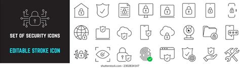 3 005 Access Code Icon Editable Stroke Stock Vectors And Vector Art Shutterstock