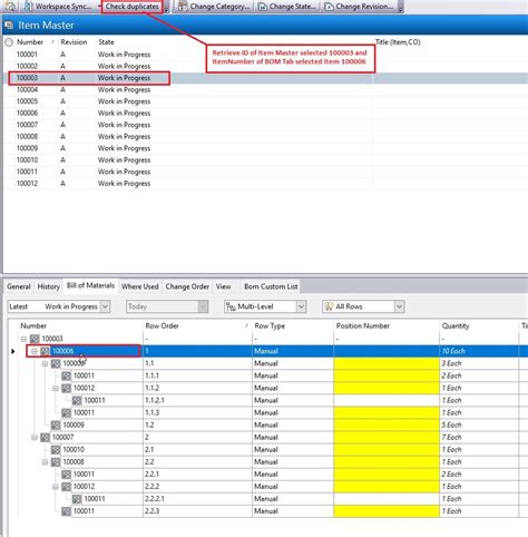 Get Selected Item Masterid From Bom Tab Autodesk Community