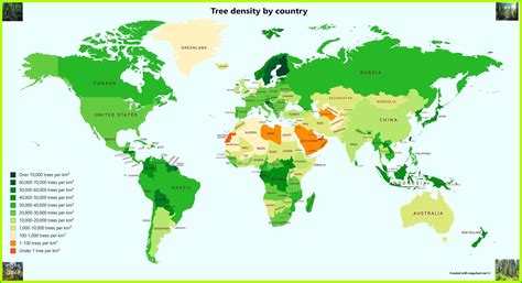 Tree Density By Country Mapporn Tree Density By Country Mapporn