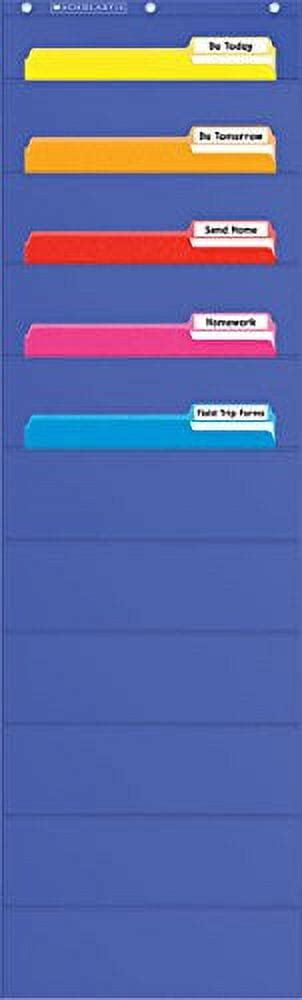 Scholastic Tf 5104 File Organizer Pocket Chart Multiple Colors
