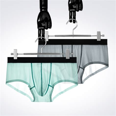 Men Ice Silk Underwear Mens Seamless Boxer Summer Thin Style