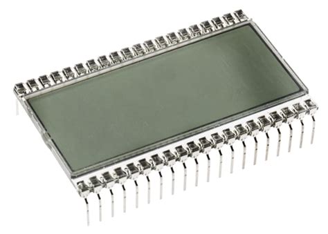 RS PRO RS PRO Segment LCD Display Black On Grey Row By Characters Transflective