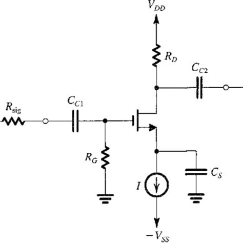 Breadboard Prototype Of The Common Source Amplifier Download Scientific Diagram