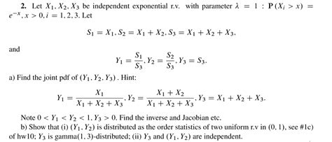 Solved Let X X X Be Independent Exponential R V Chegg Com