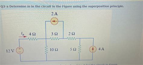Solved Q A Determine Io In The Circuit In The Figure Using Chegg